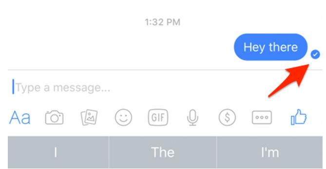 What Does The Check Mark Mean On Facebook Messenger 